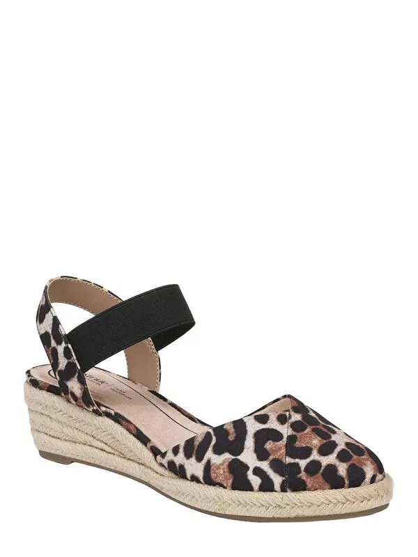 LIFESTRIDE Kimmie Espadrille Sandal - Natural Leopard