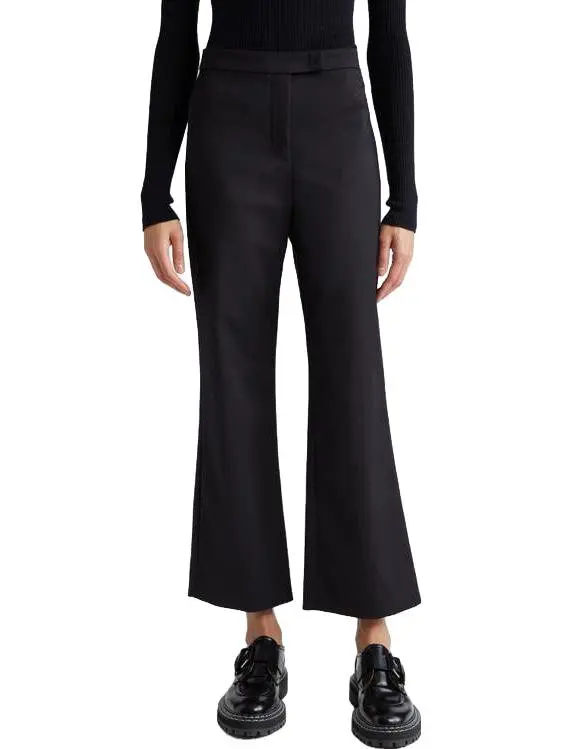 Max Mara Nepeta Stretch Virgin Wool Trousers - Black