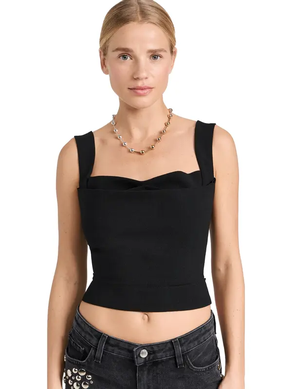Miaou Imogene Corset Blouse - Black