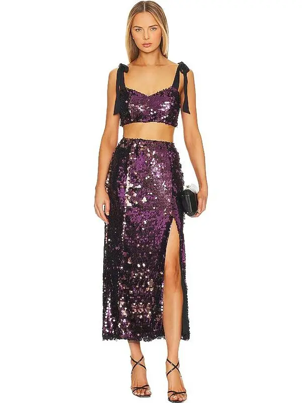Free People Star Bright Sequin Set - Lilac