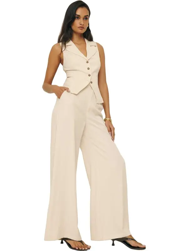 REFORMATION Taryn Two Piece Set - Ivory