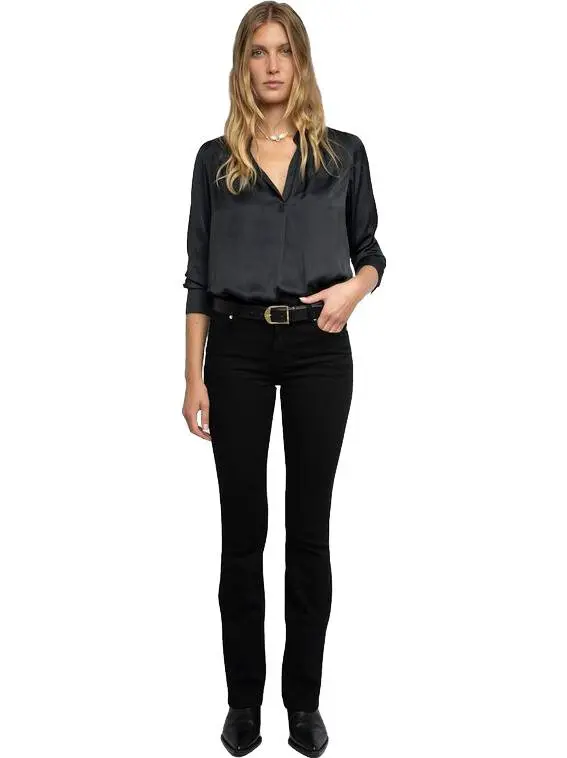 Zadig&Voltaire Tink Satin Blouse - Black