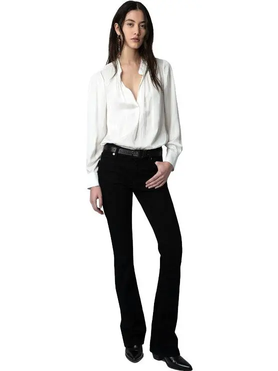 Zadig&Voltaire Tink Satin Blouse - White