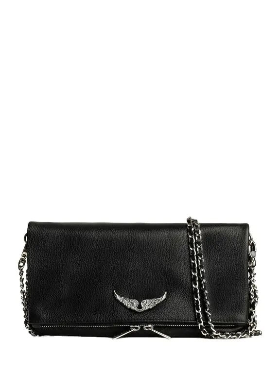 Zadig&Voltaire Rock Swing Your Wings Clutch - Silver