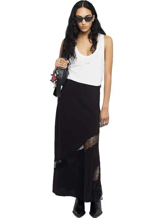 Zadig&Voltaire Jaylal Silk Skirt - Black