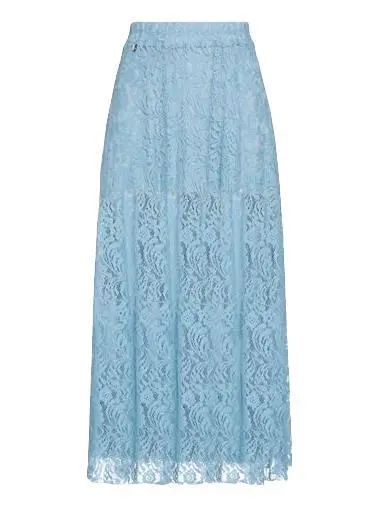 KONTATTO Flared Midi Skirt - Blue