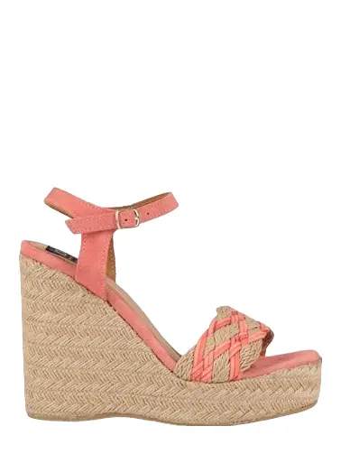 ISLO ISABELLA LORUSSO Espadrille Wedge Sandals - Pink