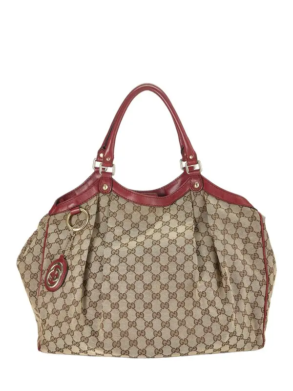 Gucci Original Gg Sukey Tote - Red