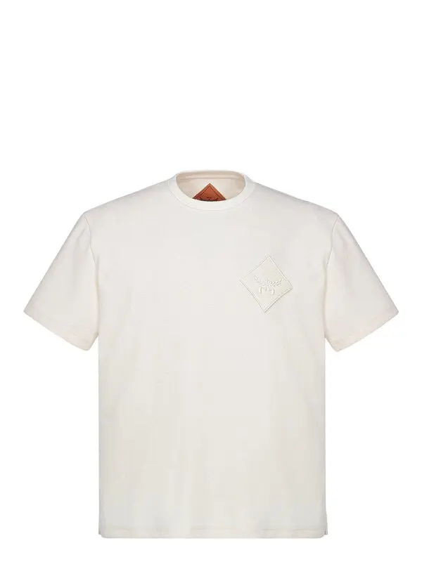 Mcm Logo Patch Bouclé T-shirt - Ivory
