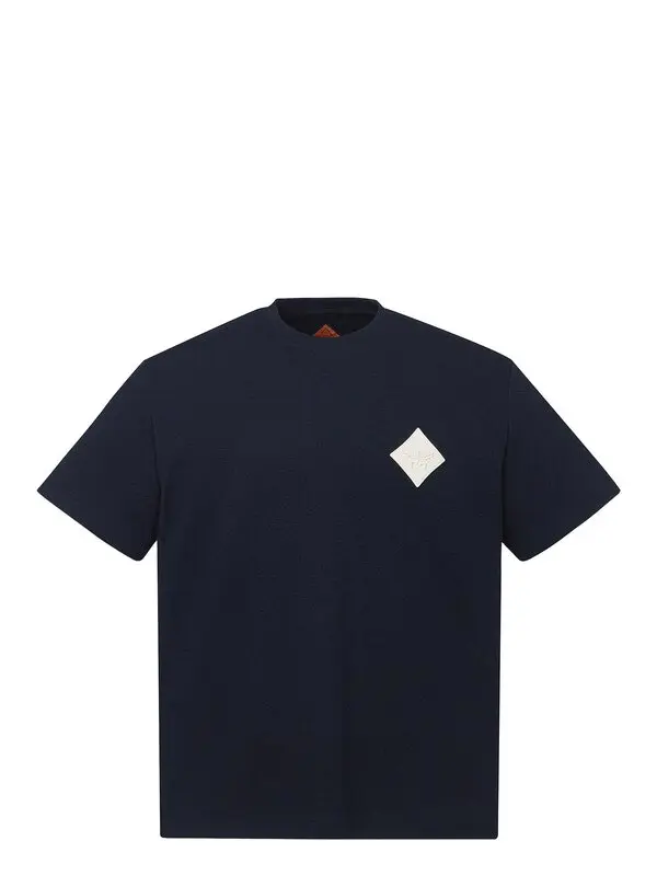 Mcm Logo Patch Bouclé T-shirt - Navy Blazer