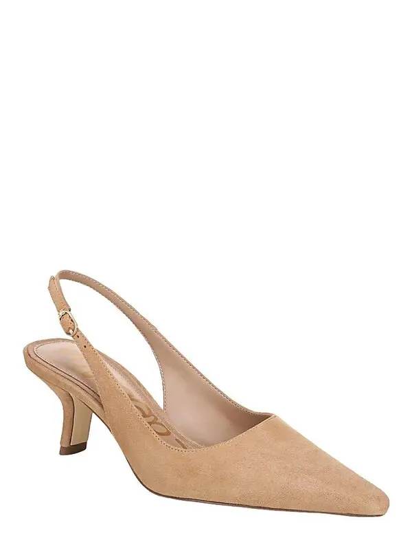 Sam Edelman Bianka Slingback Kitten Heels - Cyprus Tan