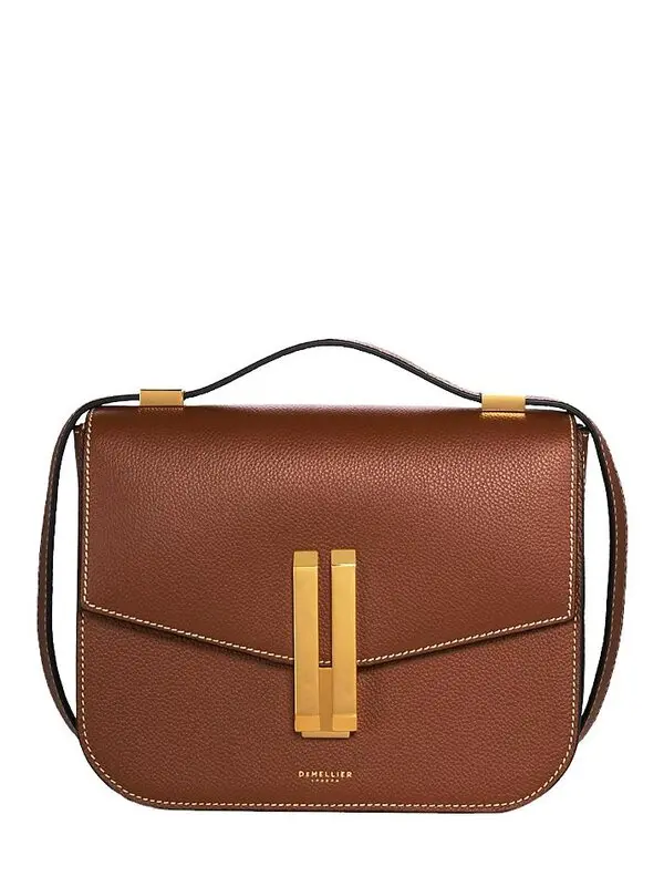 DEMELLIER Leather Crossbody Bag - Tan