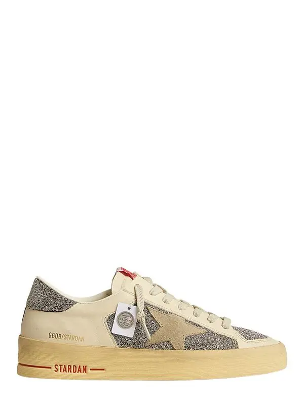 GOLDEN GOOSE Stardan Low Top Sneakers - Optic White/silver