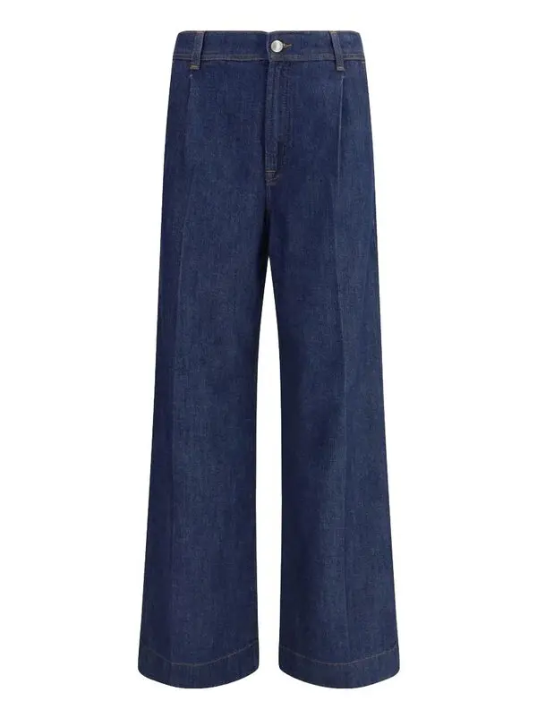 7 For All Mankind Wide Leg Halona Jeans - Blue