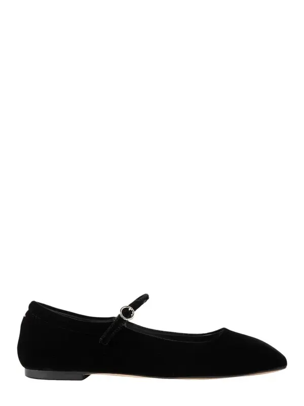 AeydĒ Uma Velvet Mary Jane Ballet Flats - Black