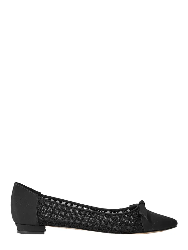 Manolo Blahnik Tiakala Ballet Flats - Black