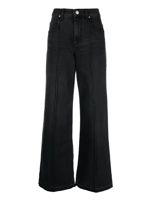 Isabel Marant Noldy High-rise Flared Jeans - Black