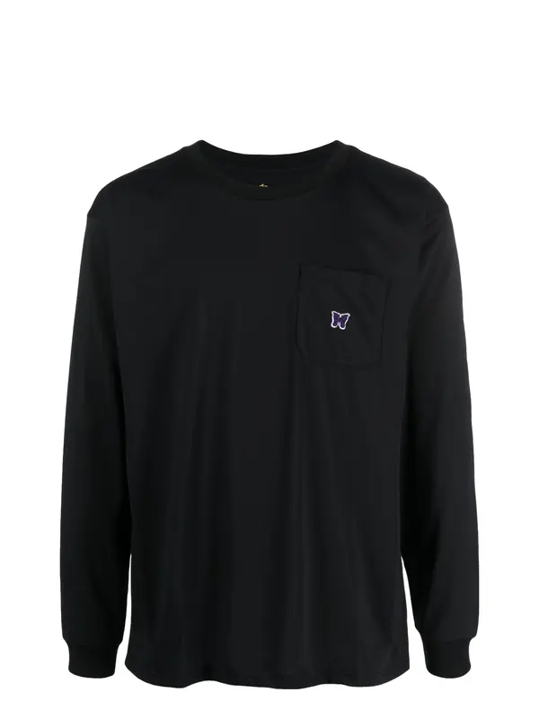 Needles Logo-appliqué Long-sleeve T-shirt - Black