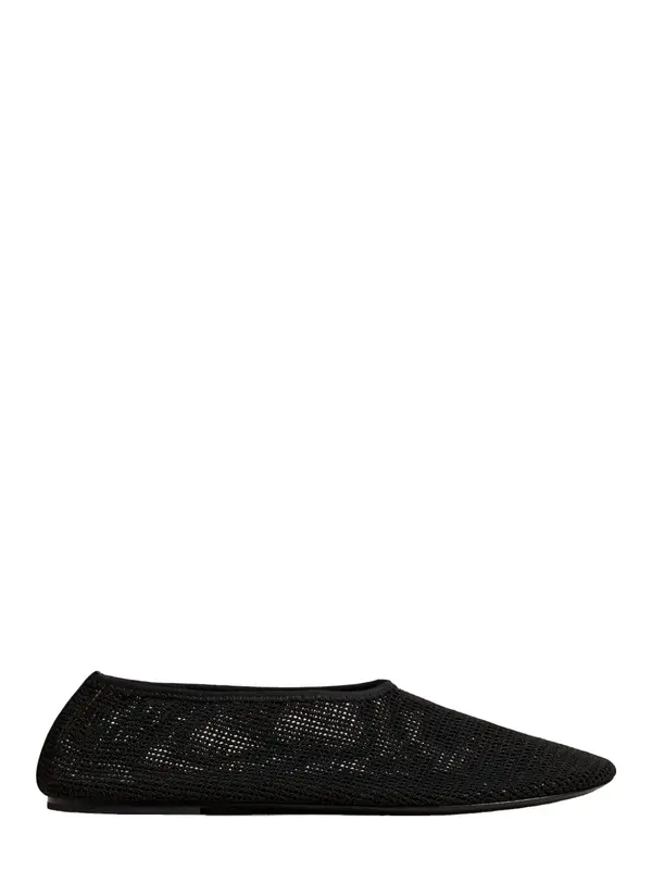 Khaite The Maiden Mesh Ballerinas - Black