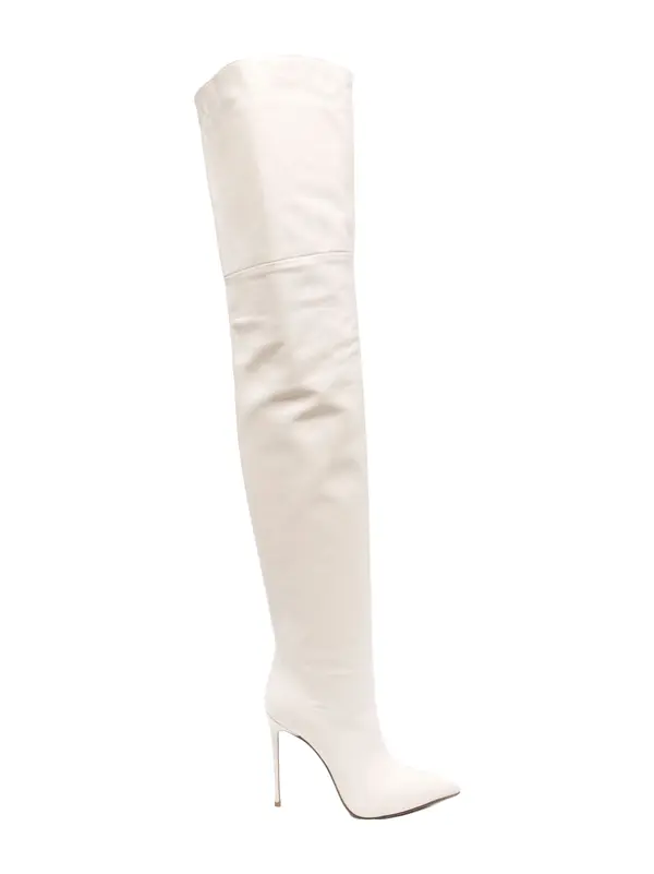 LE SILLA Eva 120mm Thigh-high Boots - Neutrals