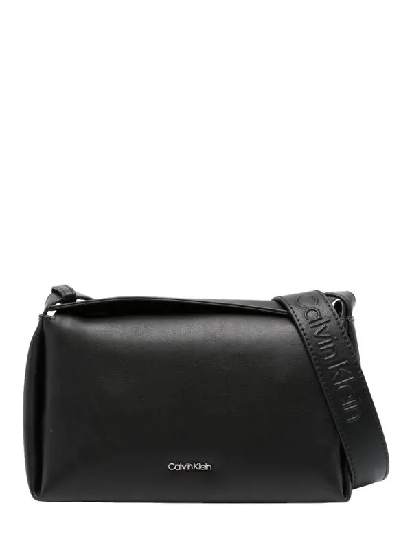 Calvin Klein Embossed Shoulder Bag - Black