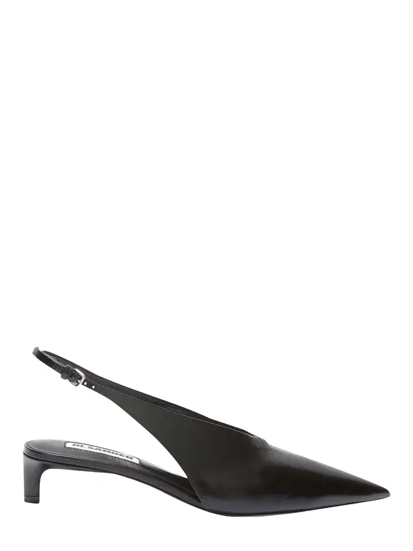 JIL SANDER Pointe Slingbacks - Black