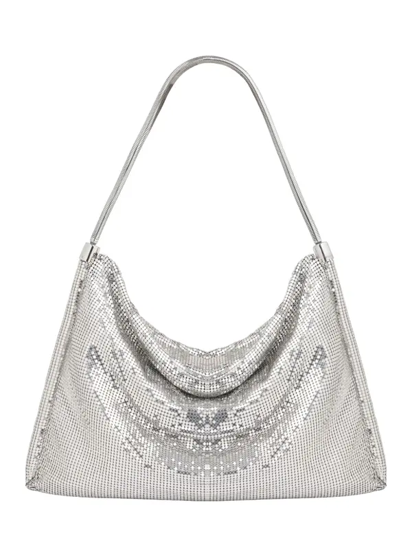 Rabanne Disc-embellished Shoulder Bag - Silver