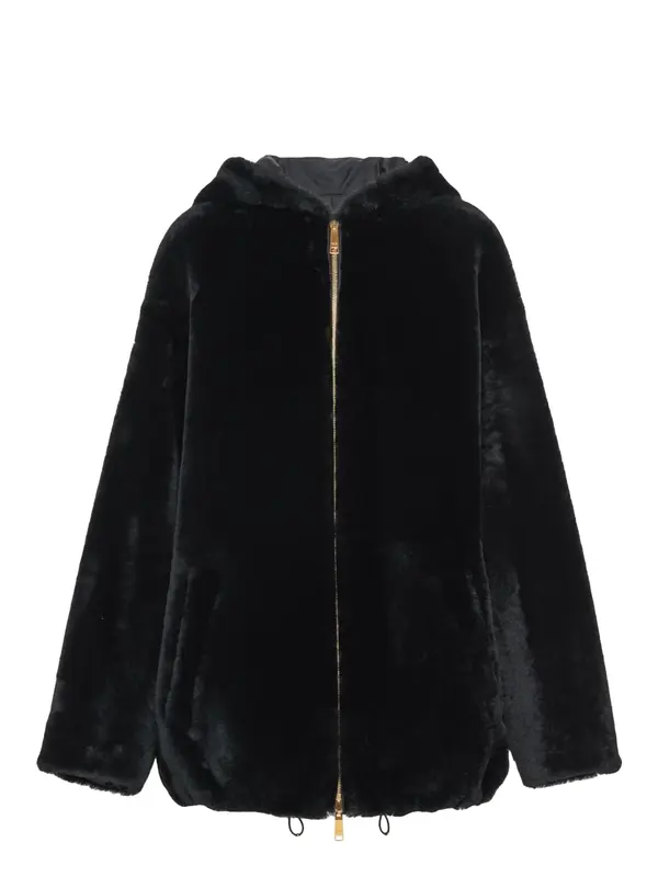 Prada Reversible Shearling Jacket - Black