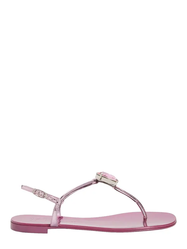 GIUSEPPE ZANOTTI Anthonia Embellished Sandals - Pink