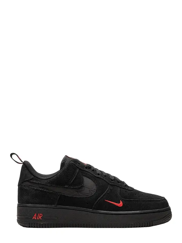 Nike Air Force 1 Low Multi Swoosh Sneakers - Black