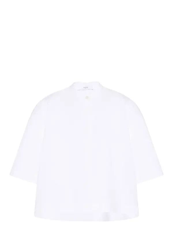 Rosetta Getty Cropped Poplin Shirt - White