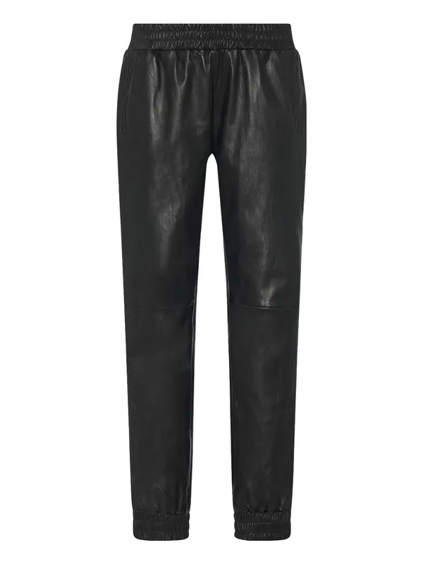 Rosetta Getty Plonge Leather Track Pants - Black