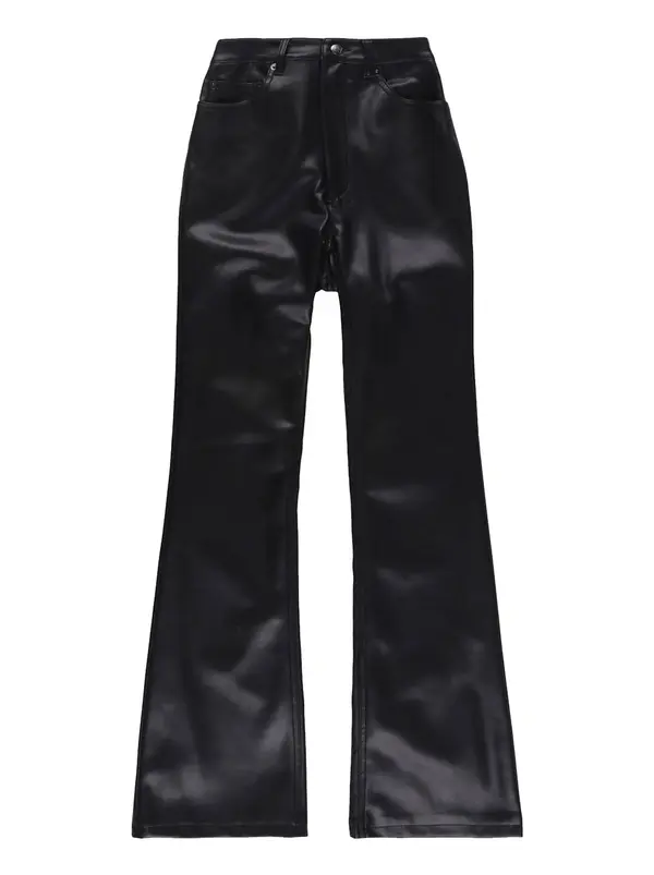 Ksubi Faux-leather Flared Trousers - Black