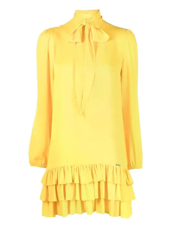 Dsquared2 Ruffle-trim Minidress - Yellow