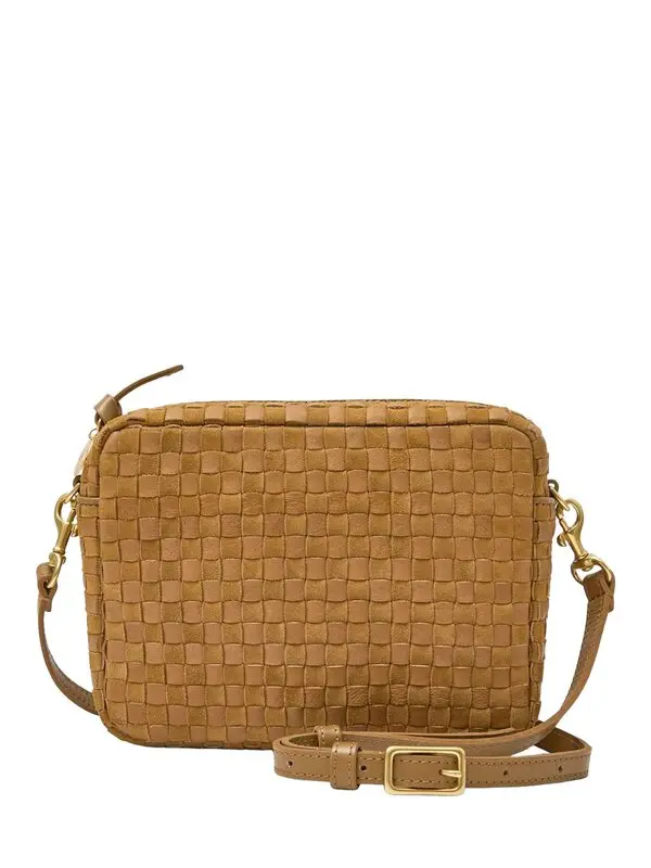 Clare V. Midi Sac Woven Crossbody Bag - Sequoia