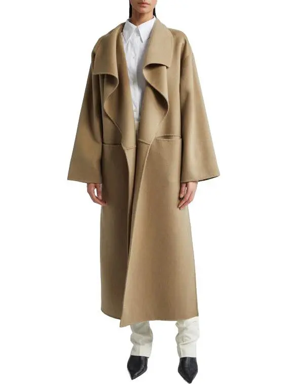 TOTEME Oversized Wool & Cashmere Coat - Truffle