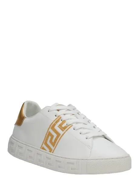 Versace Low Top Sneaker - White/gold