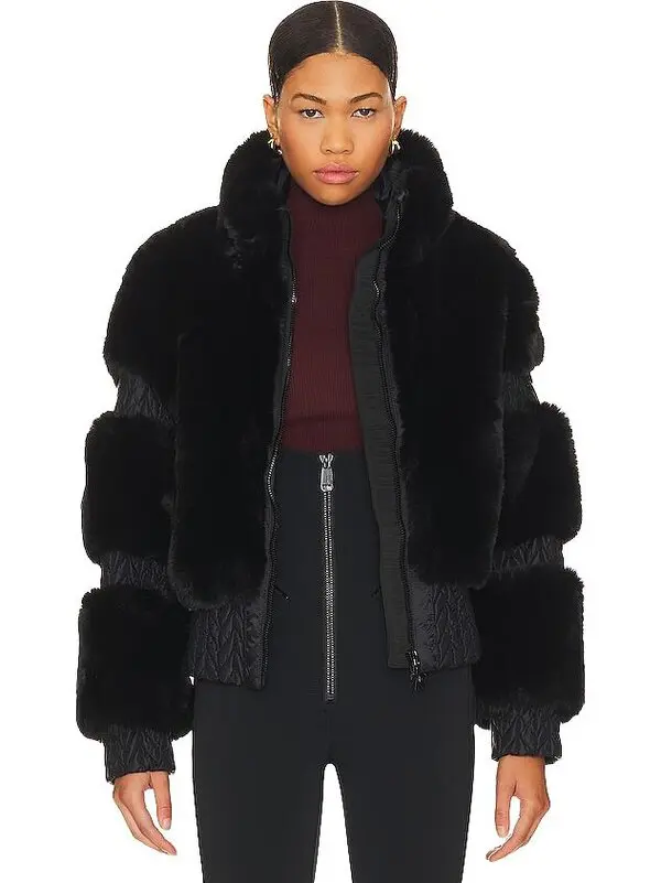 Goldbergh Furry Ski Jacket - Black