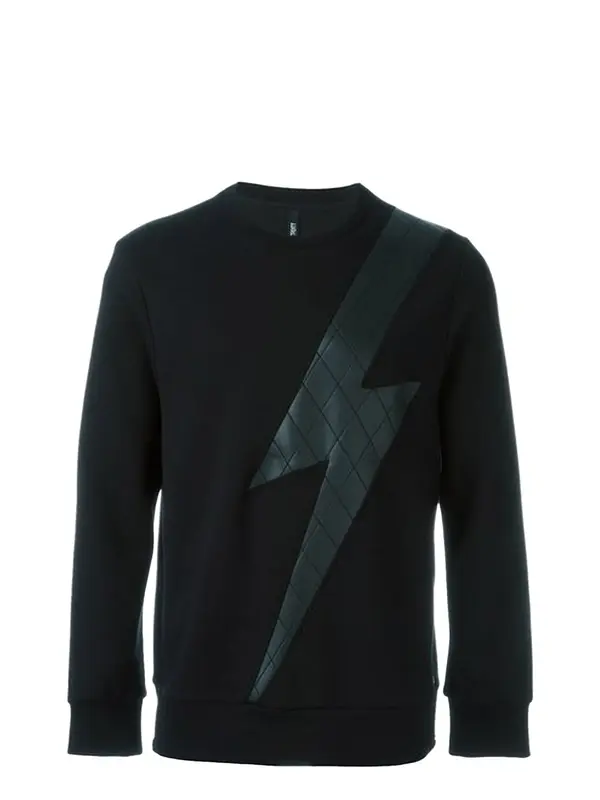 Neil Barrett Fl Design Sweatshirt - Black