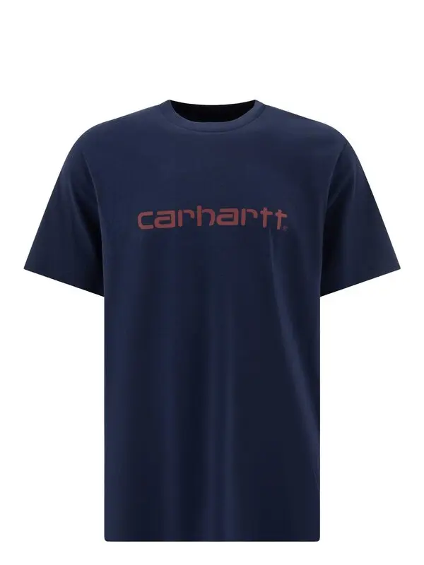 Carhartt Work In Progress Script' T Shirt - Blue