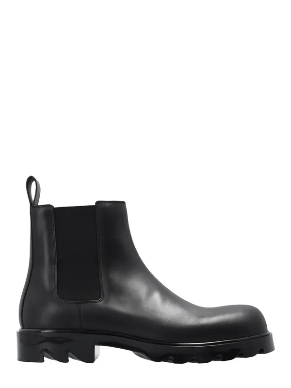Bottega Veneta Leather Chelsea Ankle Boots - Black