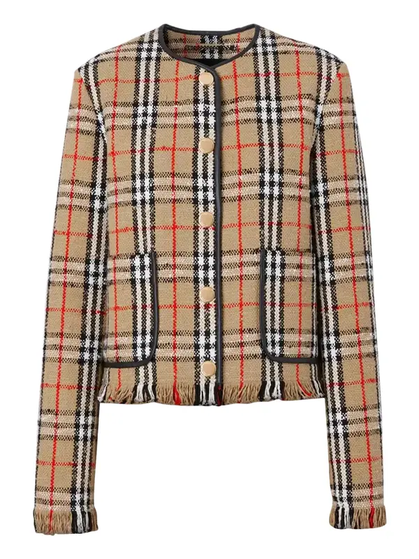 Burberry Vintage Check Jacket - Beige