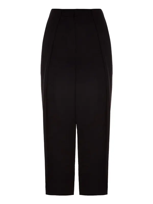 Balmain Viscose Pants - Black