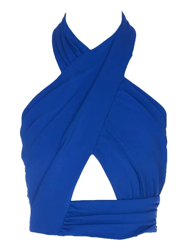 Balmain Draped Top - Blue