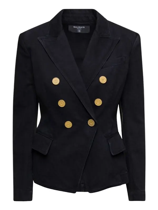 Balmain Double-breasted Blazer - Black