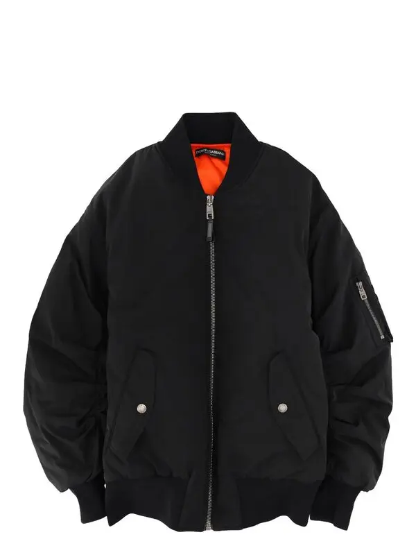 Dolce & Gabbana Oversized Bomber Jacket - Black