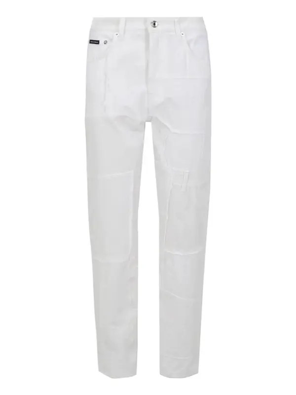Dolce & Gabbana Five Pocket Denim Jeans - White