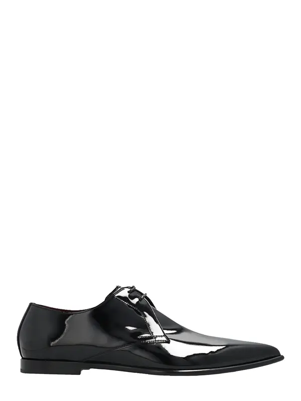Dolce & Gabbana Achille Leather Derbies - Black