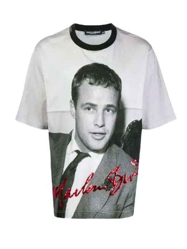 Dolce & Gabbana Marlon Brando T Shirt - Black