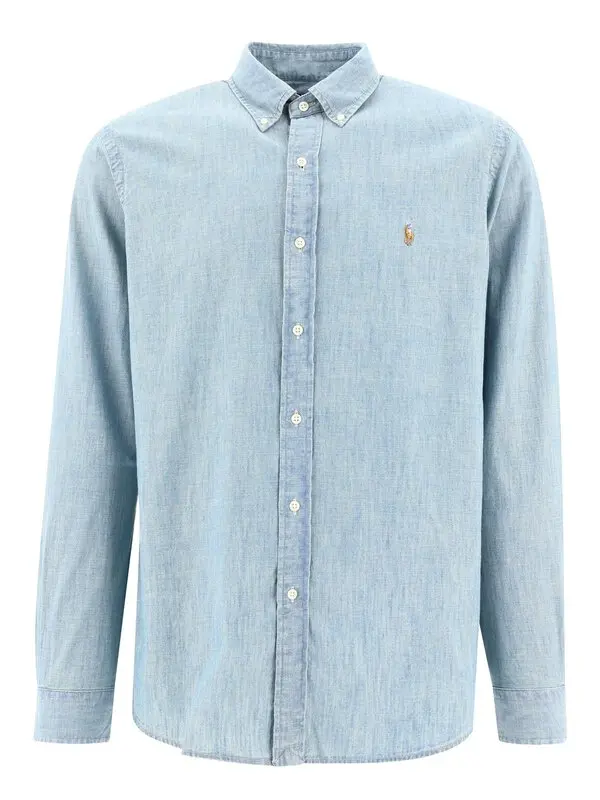 Polo Ralph Lauren Pony Light Denim Shirt - Light Blue